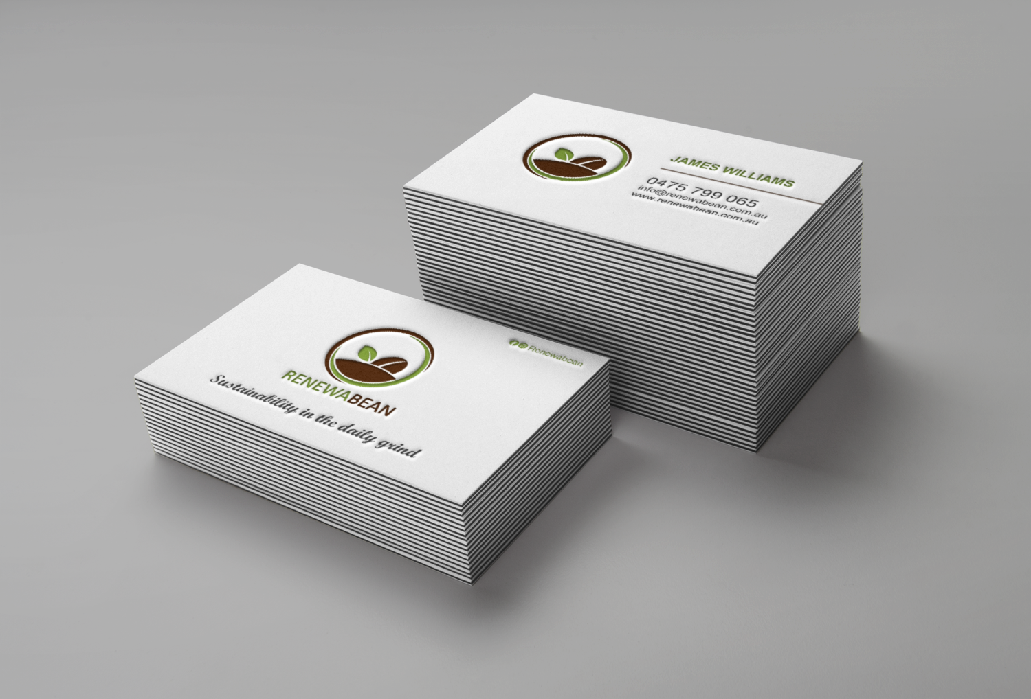 Bold, Modern, Recycling Business Card Design for a Company by ...