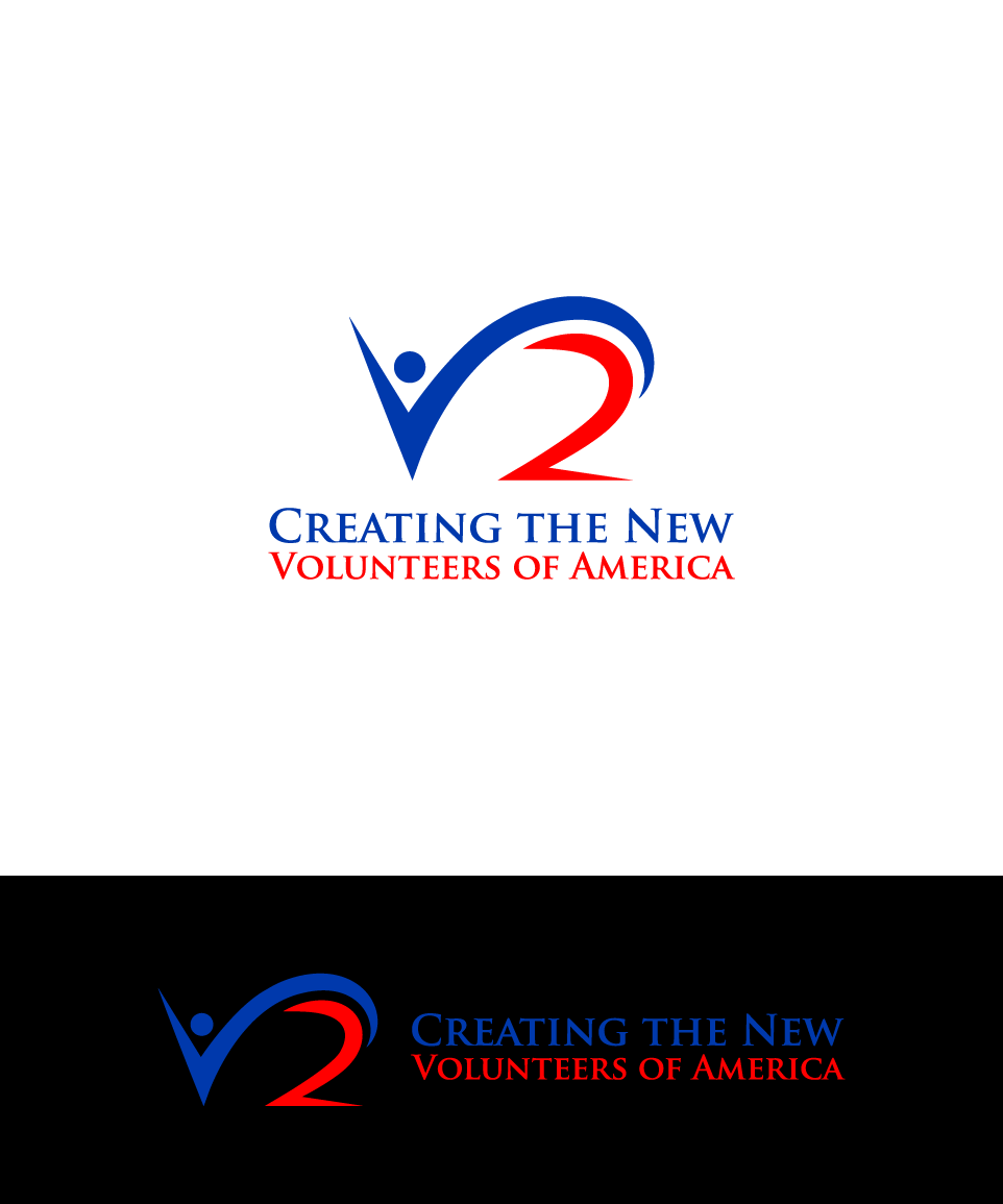 Bold, Playful Logo Design for V2: Creating the New Volunteers of ...