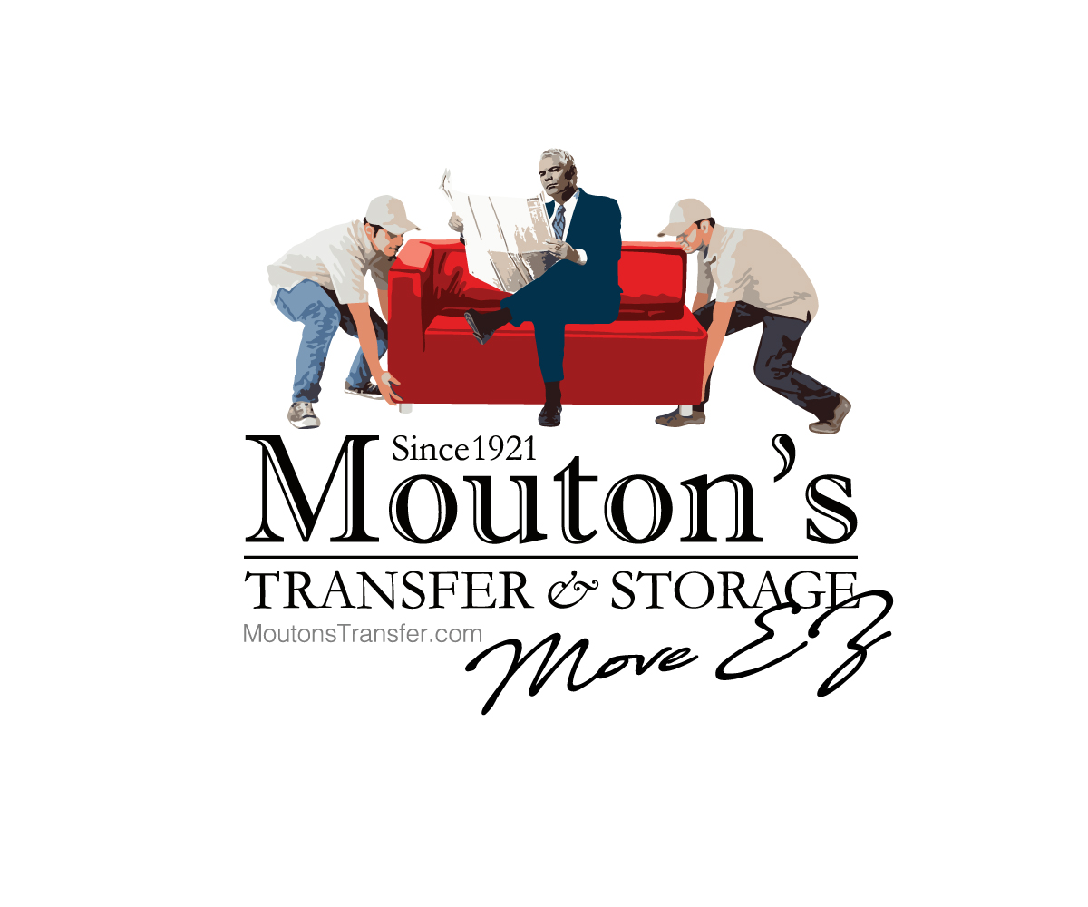 Serious, Masculine, Moving Company Logo Design for Mouton's Transfer ...