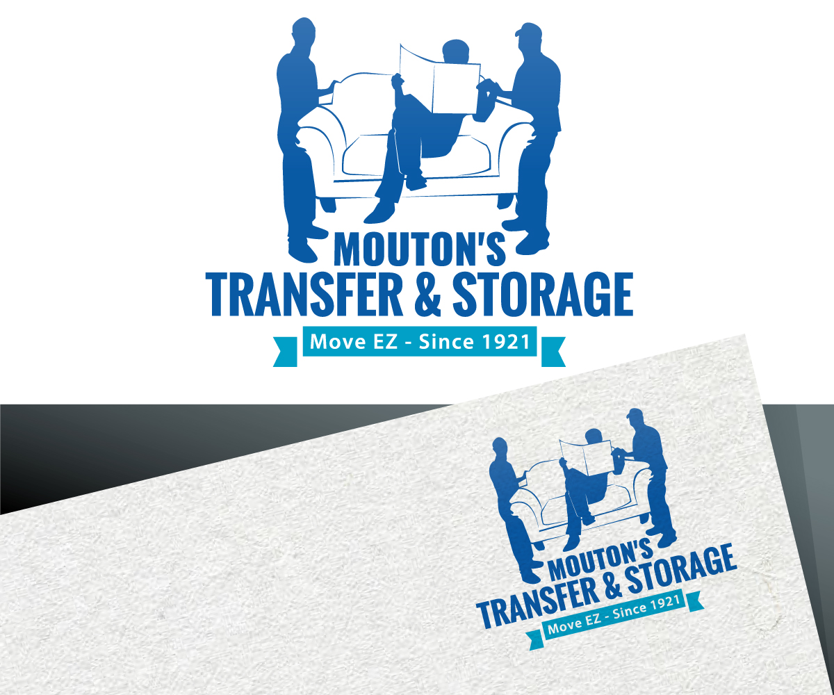 Serious, Masculine, Moving Company Logo Design for Mouton's Transfer ...