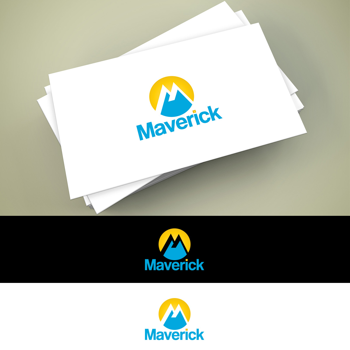 Modern, Serious Logo Design for "Maverick" under the graphic and/or ...