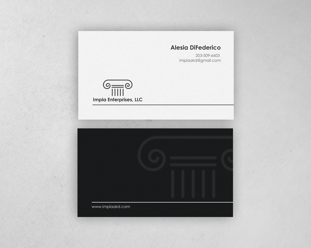 Bold, Traditional Business Card Design for a Company by chandrayaan ...
