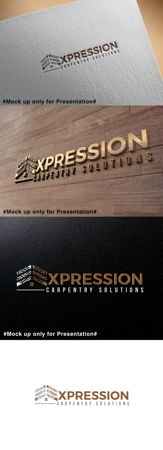 Logo Design for Expression Carpentry Solutions by designmind78 | Design ...