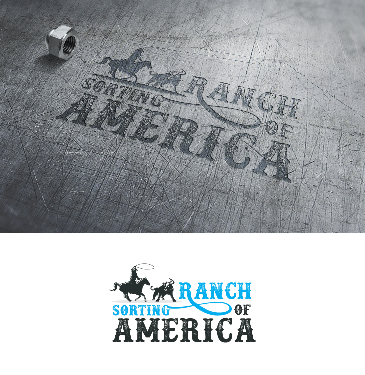 Masculine, Economical, Horseback Riding Logo Design for Ranch Sorting ...