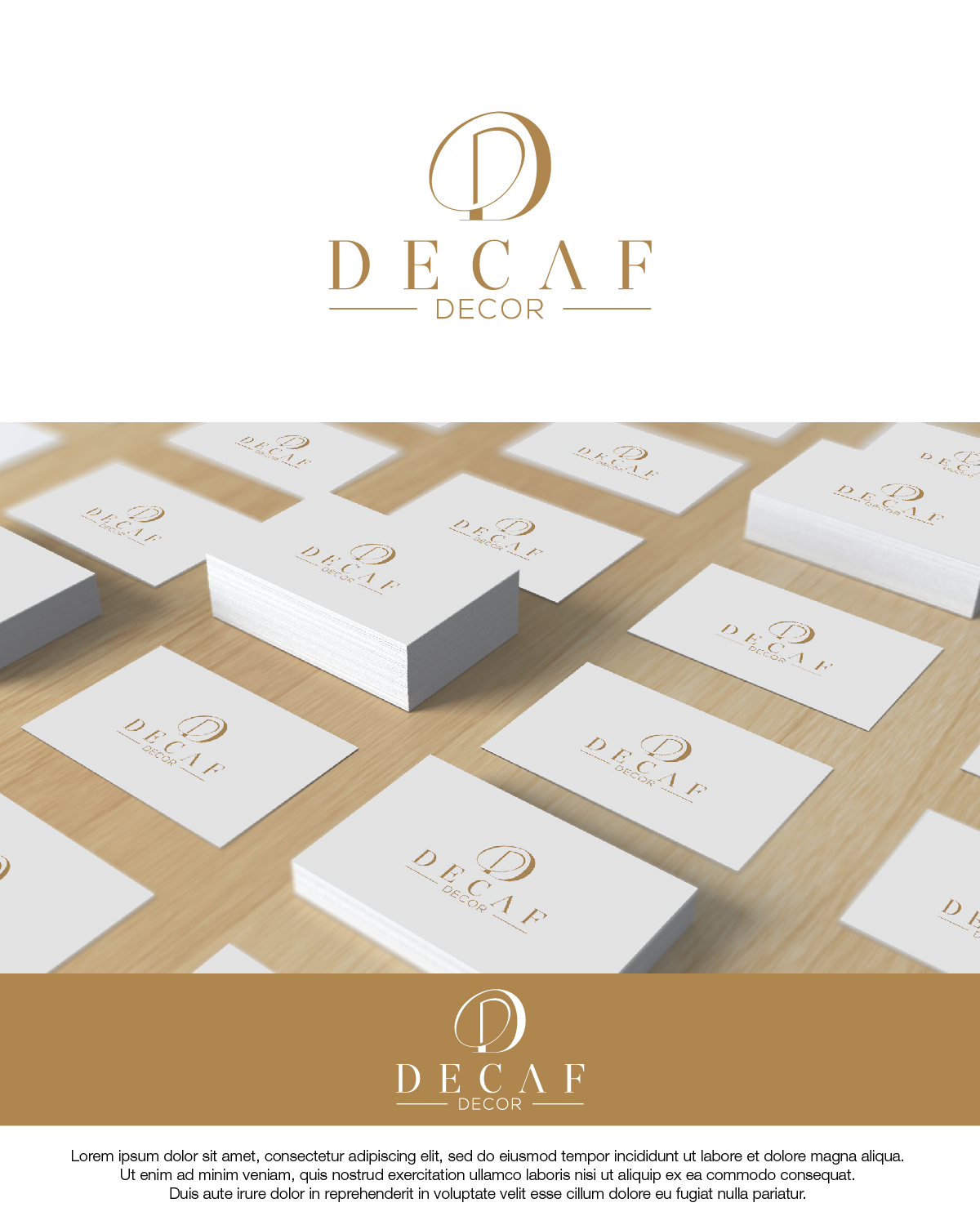 Elegant, Playful Logo Design for Decaf Decor by dzine studios | Design ...