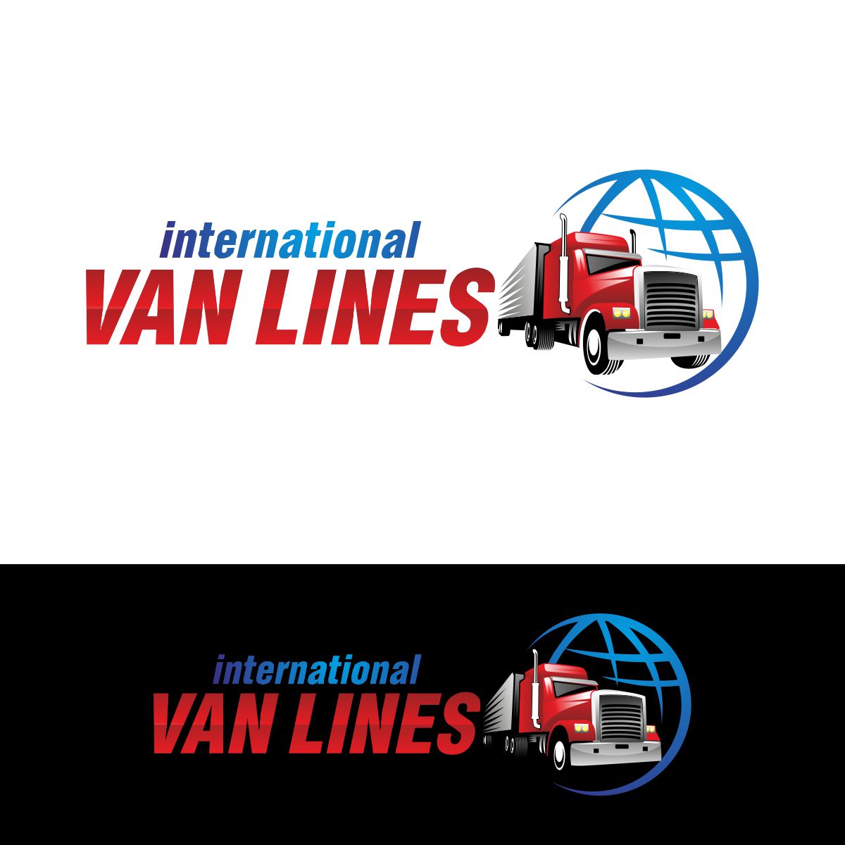 Modern, Professional, Moving Company Logo Design for international van ...