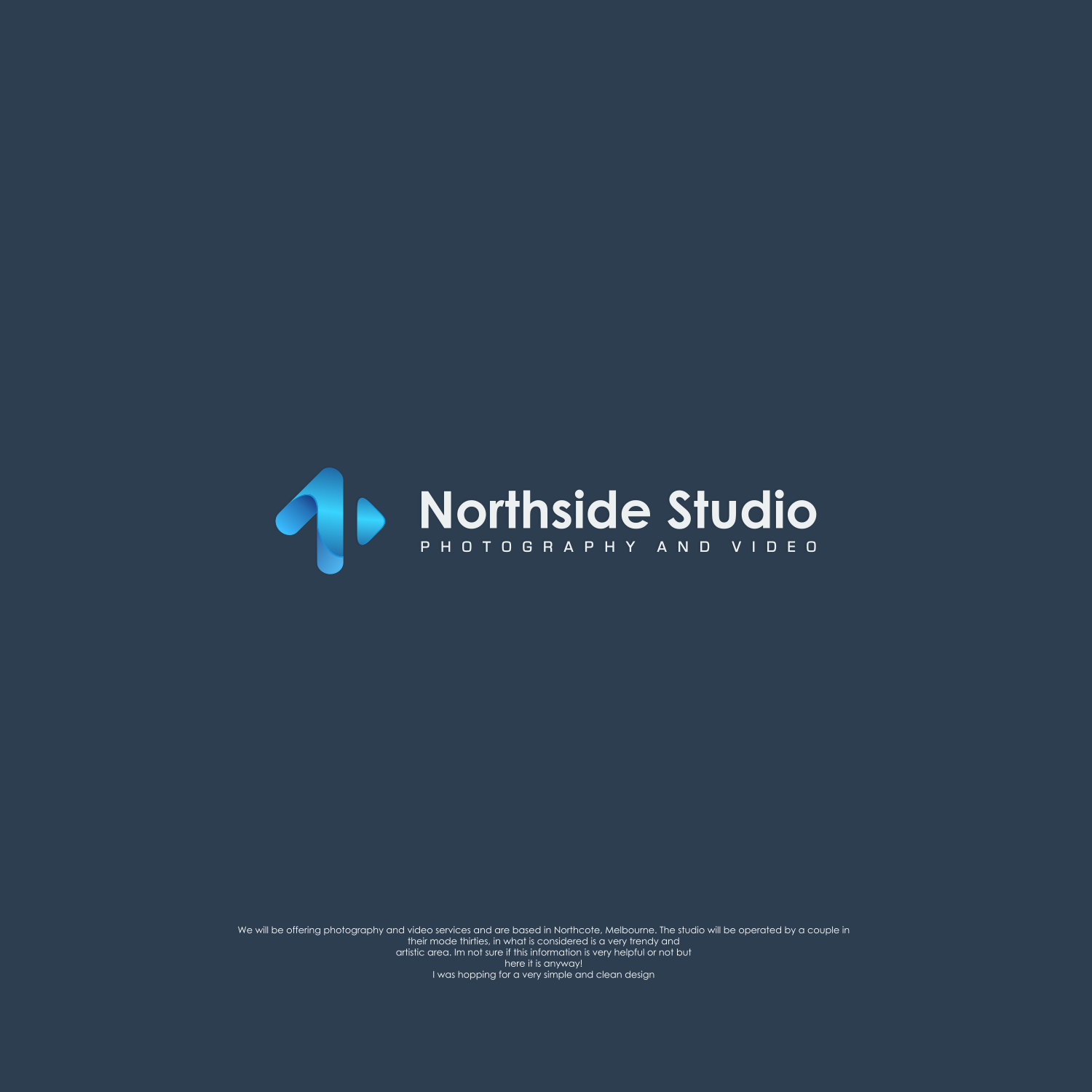 Modern, Upmarket, Professional Photography Logo Design for Northside Studio, Photography and ...