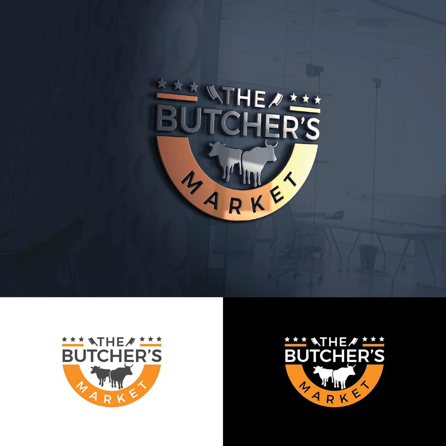 Professional, Serious, Food Production Logo Design for (the) butcher's ...