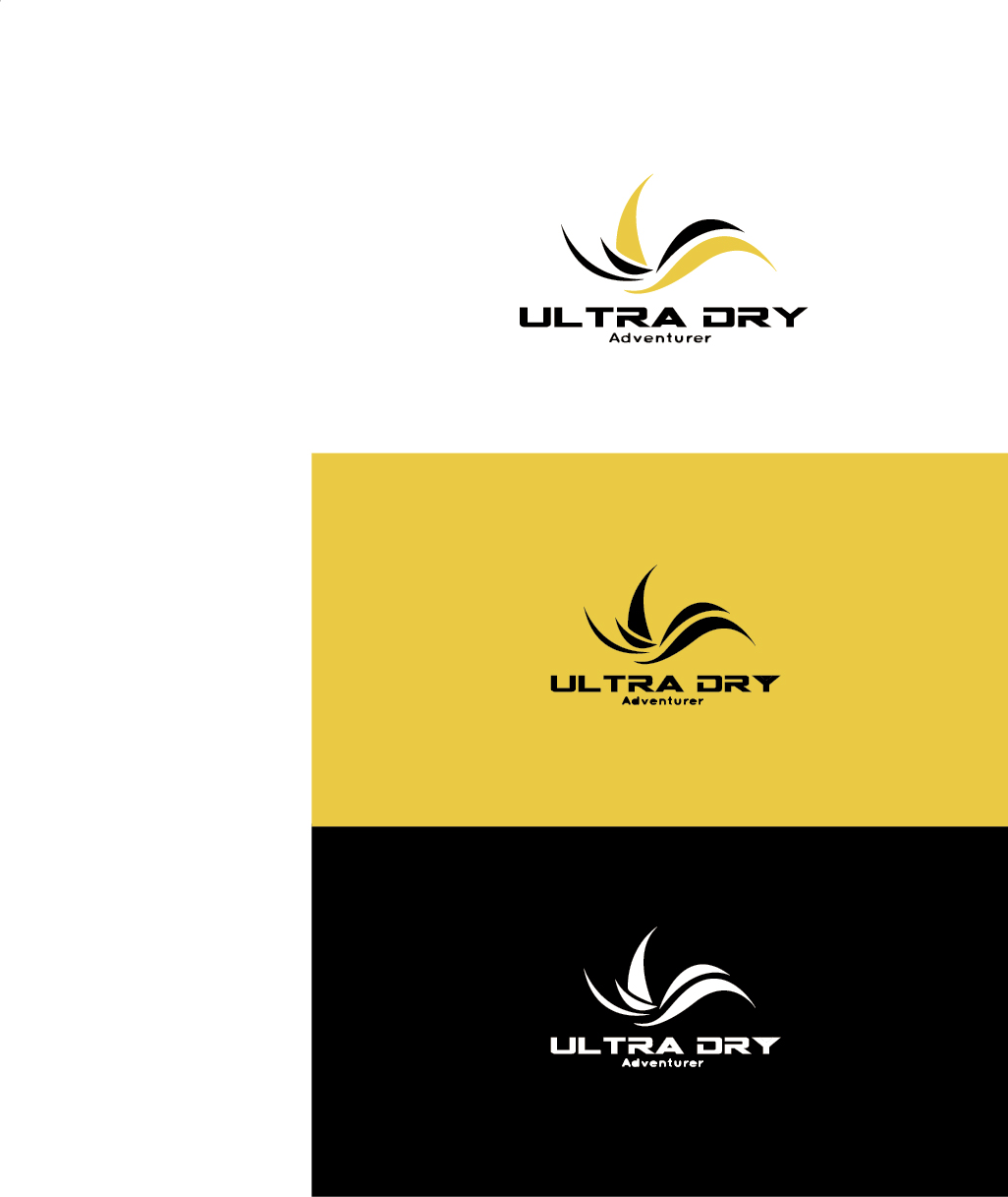 Modern, Masculine Logo Design for Ultra Dry Adventurer Dont get wet ...