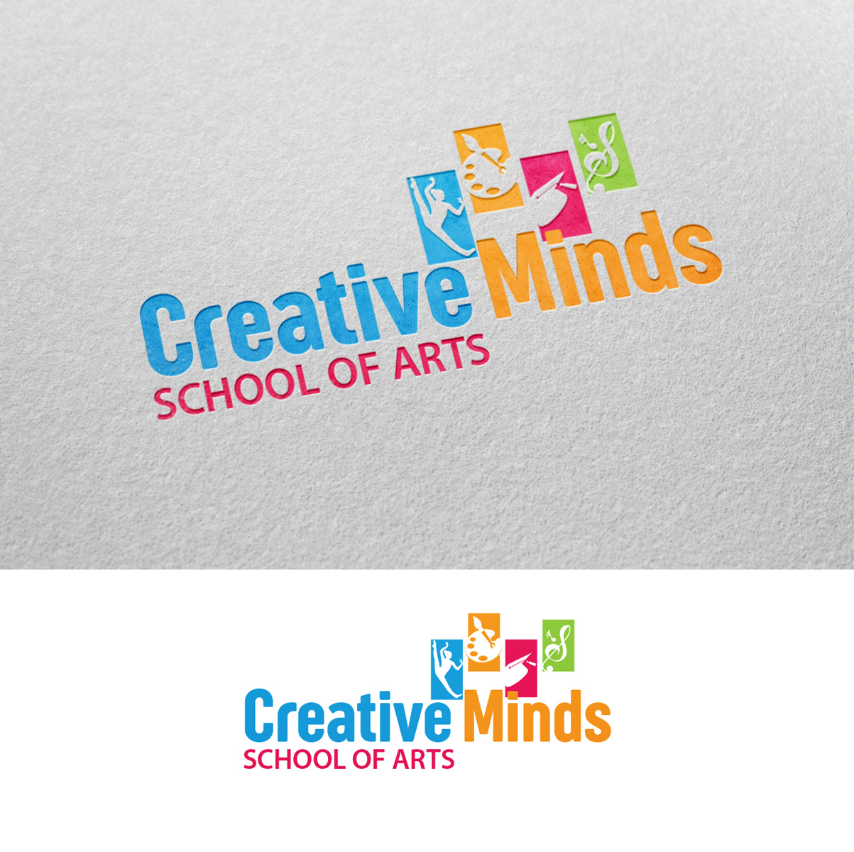 Logo Design for Creative Minds School of Arts by Impressive Sol ...