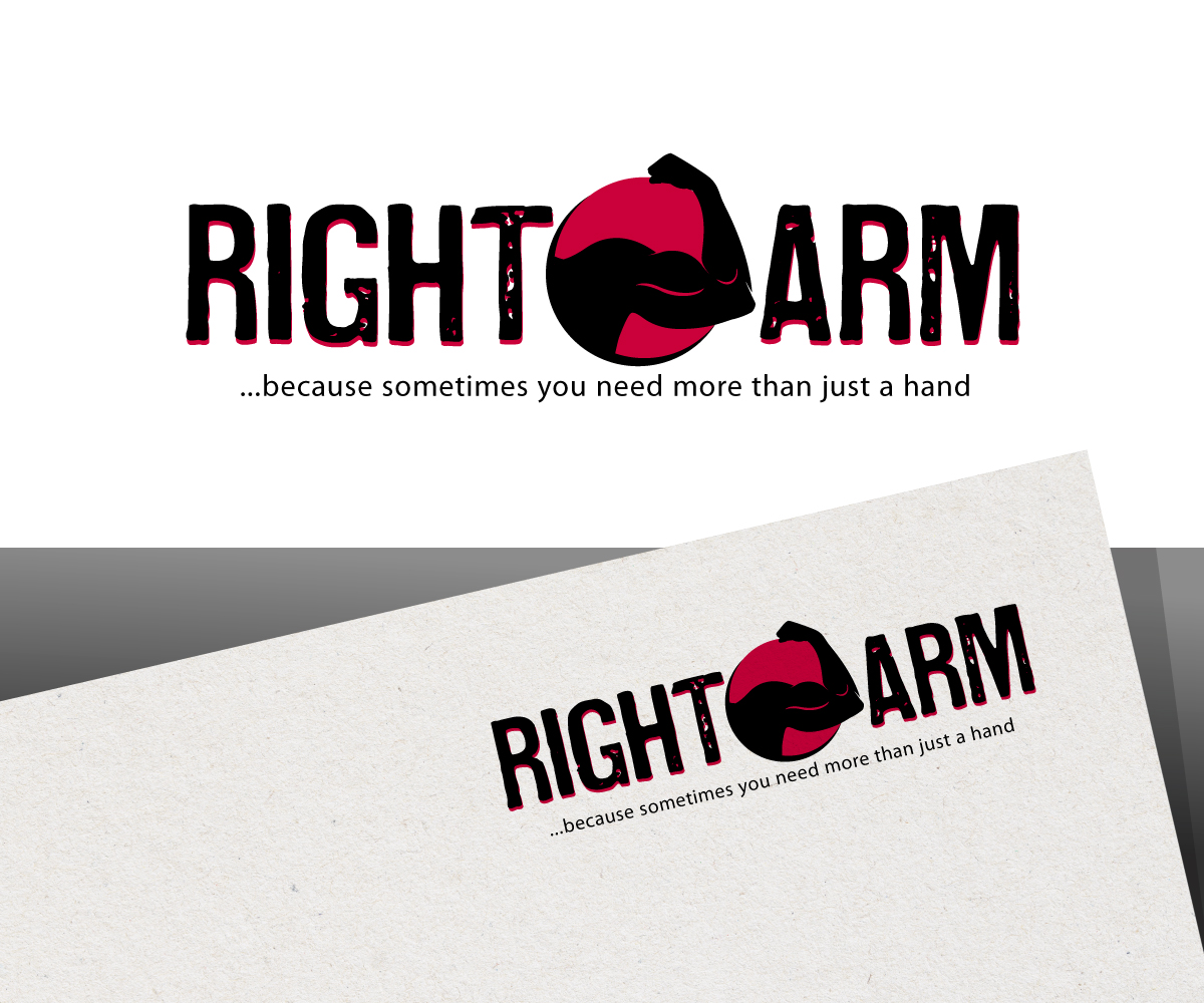 Colorful, Bold, Market Research Logo Design for Right Arm ...because ...