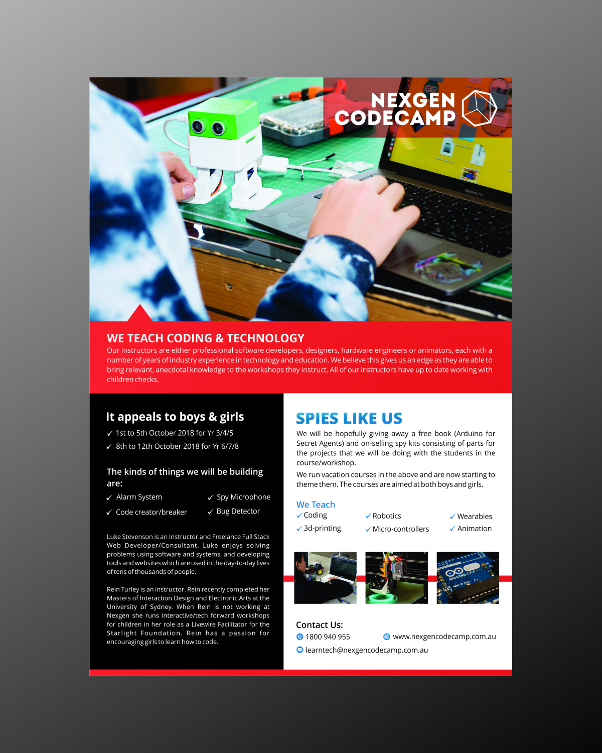 Playful, Modern, Training Flyer Design for Nexgen Codecamp Pty Ltd by ...