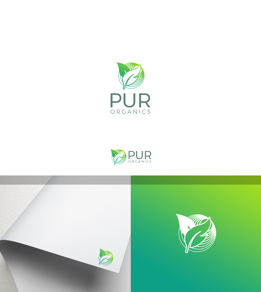 Logo Design for PUR ORGANICS by JohnM. | Design #19192414