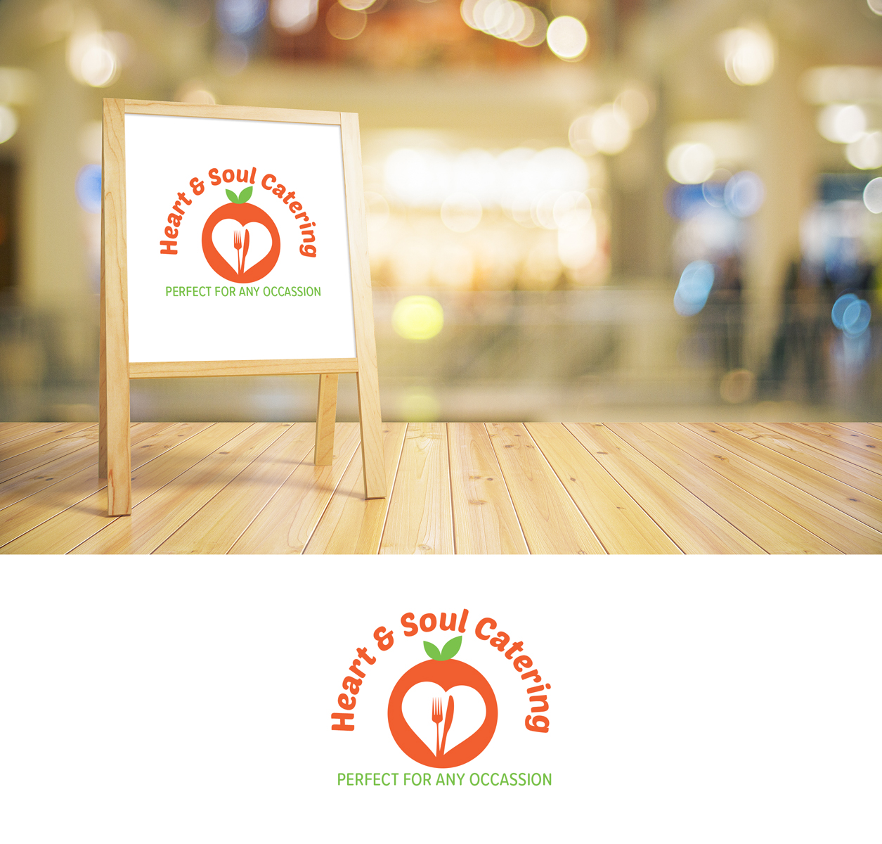 Modern, Bold, Hospitality Logo Design for Heart & Soul Catering Perfect ...