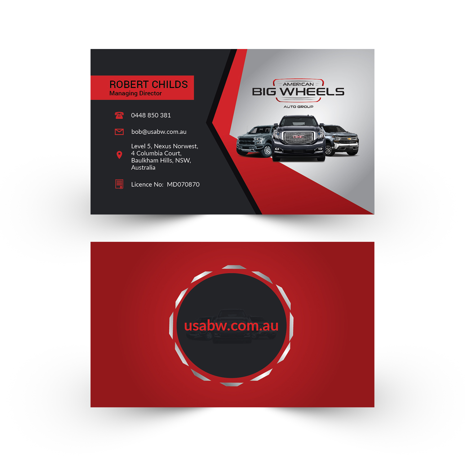 Atrevido, Masculino, Car Dealer Diseño de Tarjeta de Presentación for ...