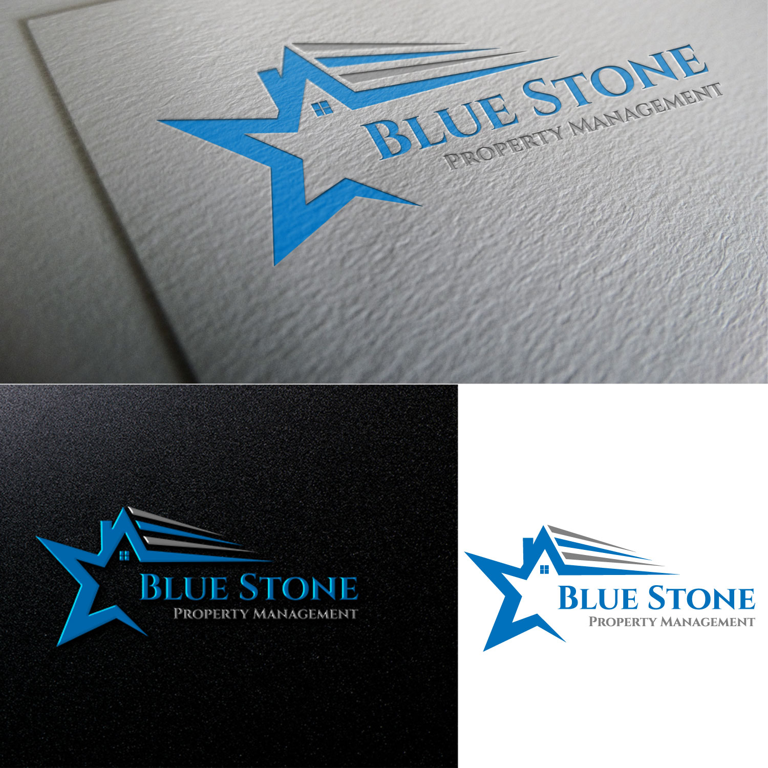 Logo Design for Blue Stone Property Management by Tonmoyy | Design ...