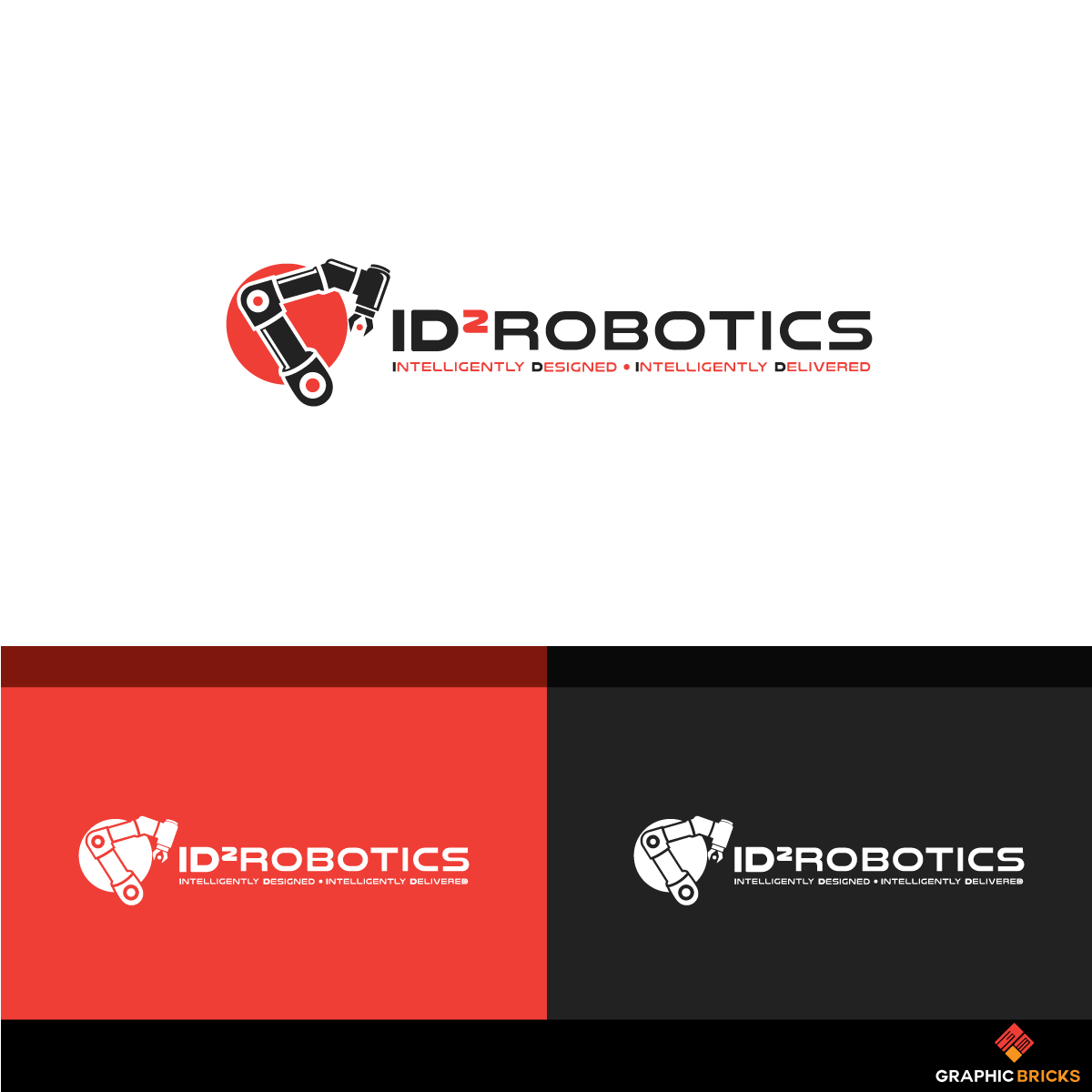 Bold, Masculine, Industrial Logo Design for id²robotics - Intelligently ...