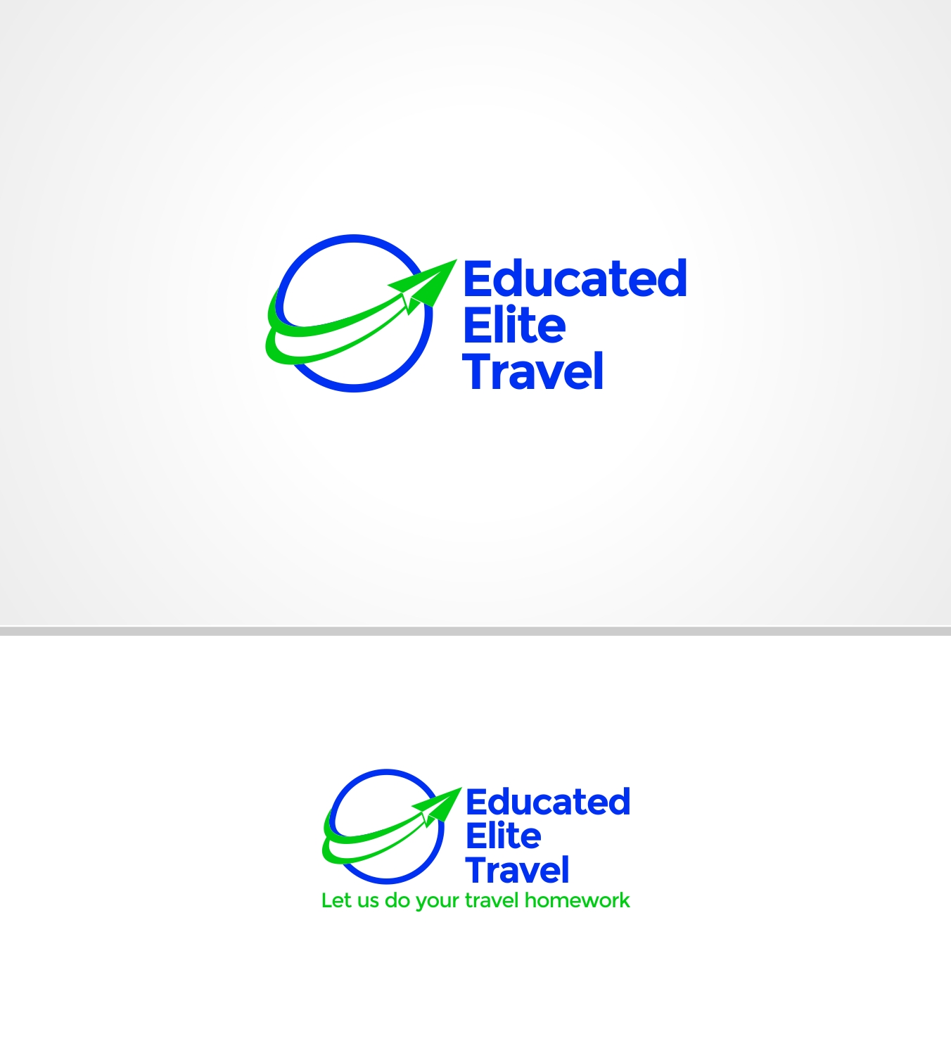 Logo Design for Business Name: Educated Elite Travel Tagline: Let us do ...