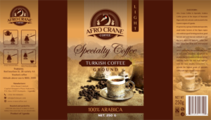 creative pack design with extended budget for AfroCrane coffee product ...