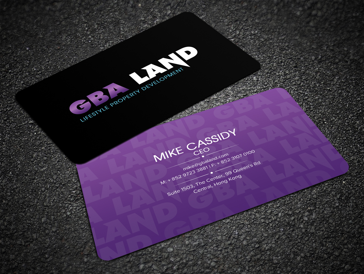 Modern, Upmarket, Real Estate Development Business Card Design for gba ...