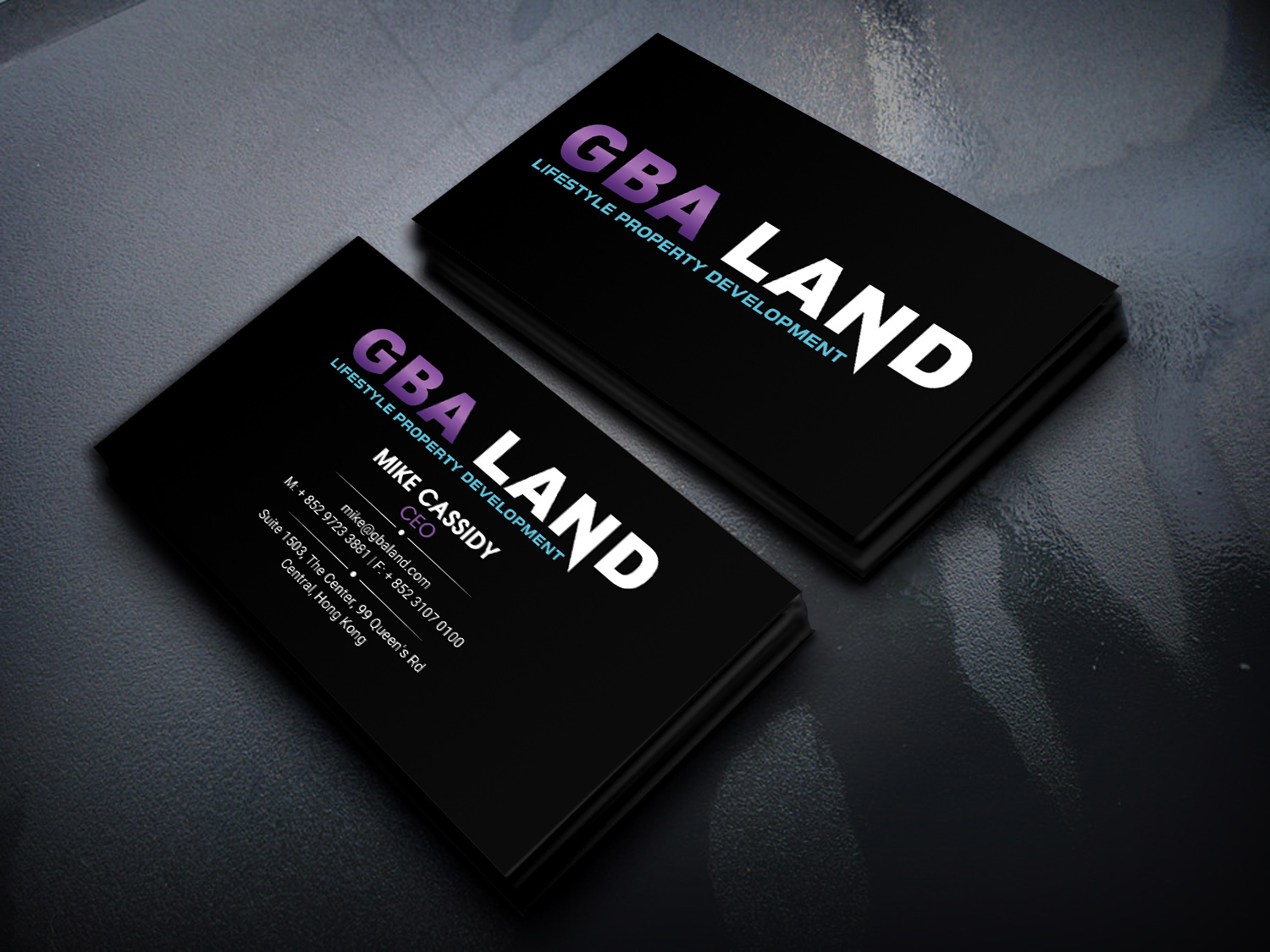 Modern, Upmarket, Real Estate Development Business Card Design for gba ...
