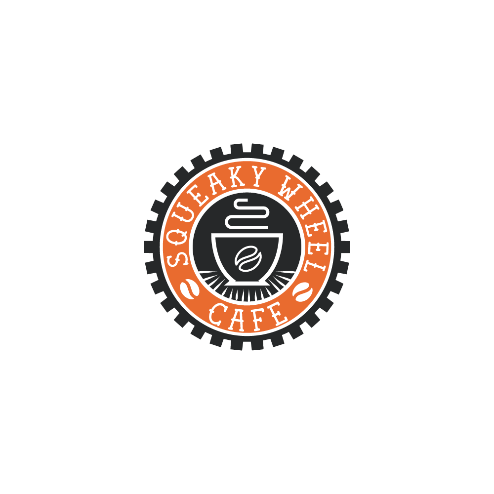 Elegant, Playful Logo Design for Squeaky wheel cafe by WooW Designs ...