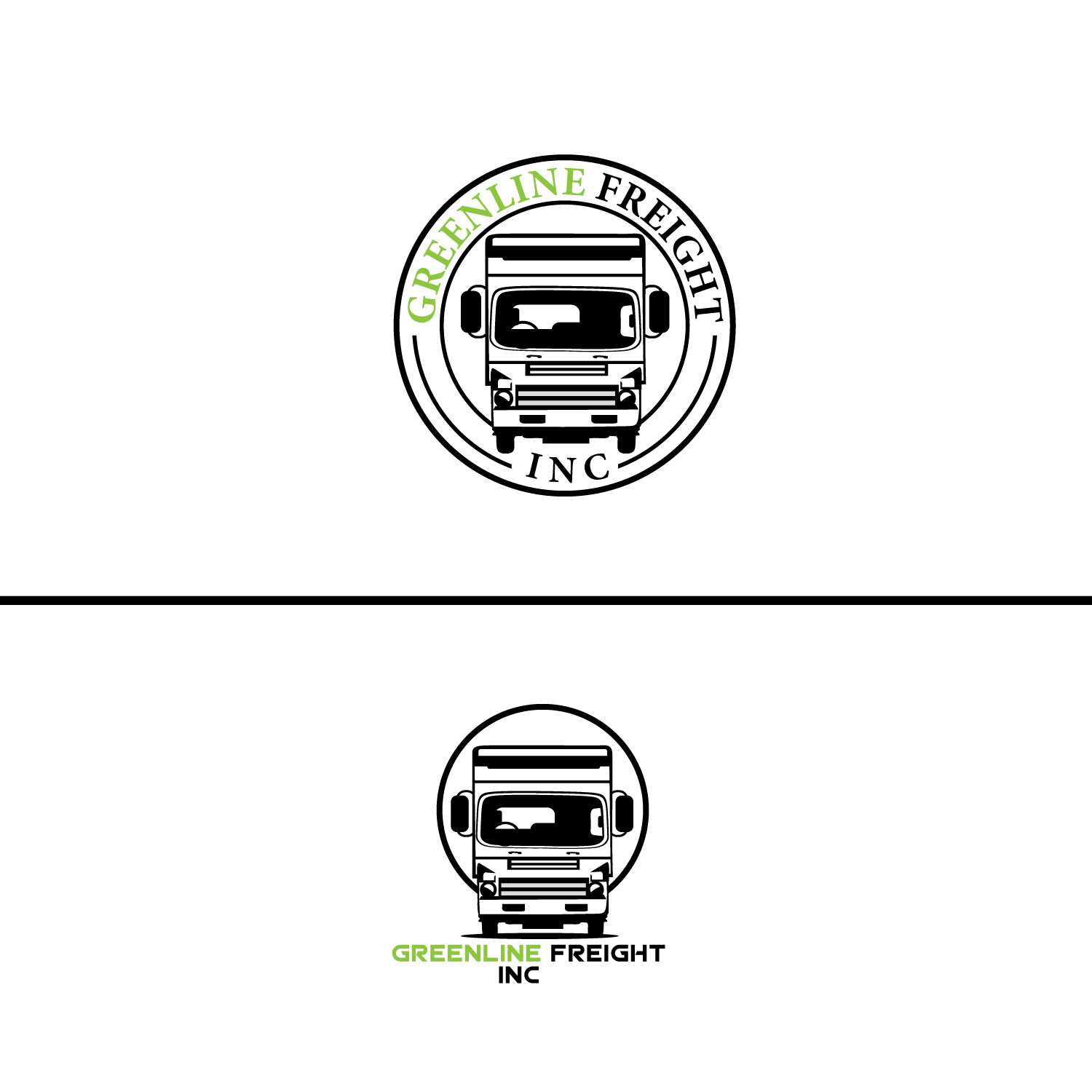 Elegant, Playful, Freight Forwarding Logo Design for GREENLINE FREIGHT ...