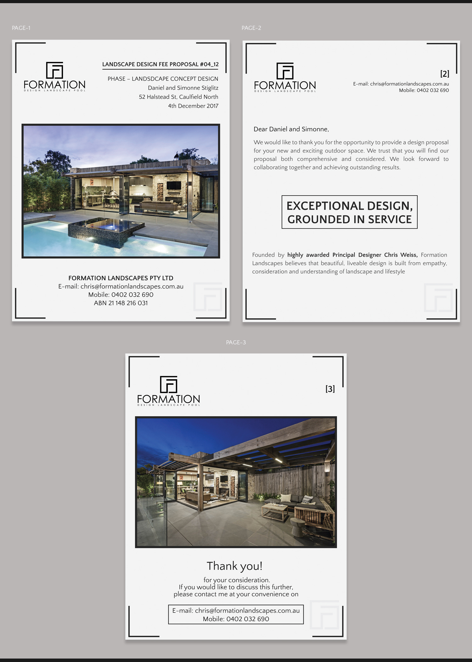 Modern, Serious, Landscape Design Flyer Design for a Company by Pd Work ...