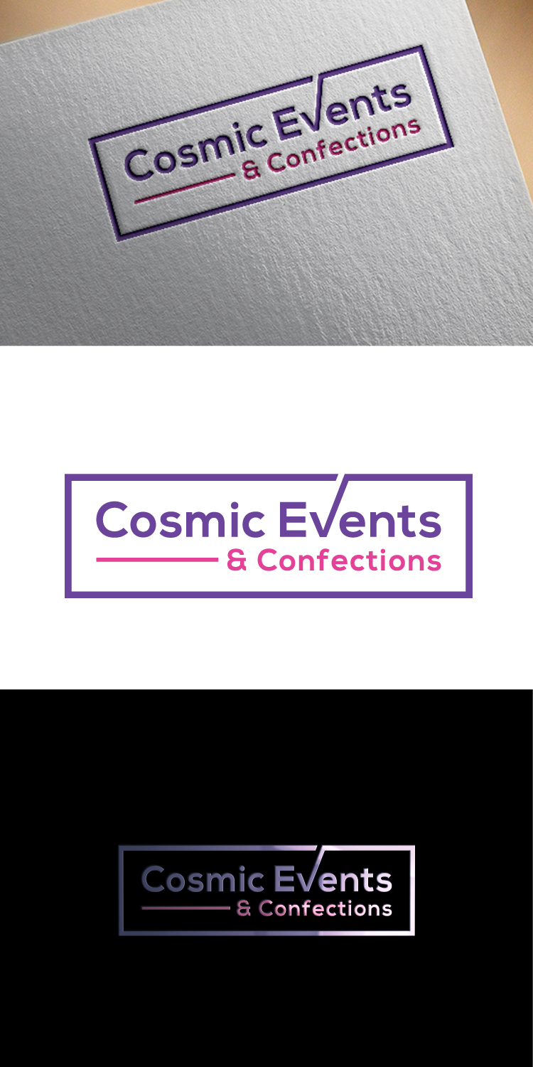 Elegant, Modern Logo Design for Cosmic Events and Confections by Rupok ...