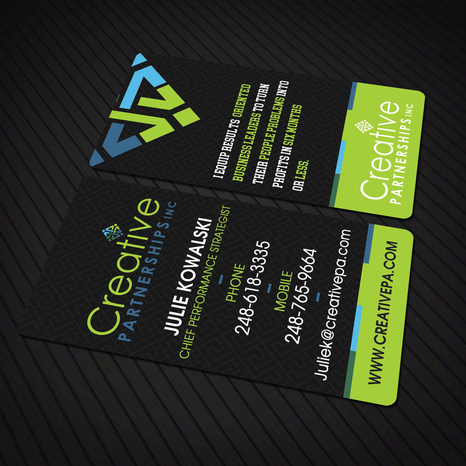 Bold, Modern, Consulting Business Card Design for a Company by ...