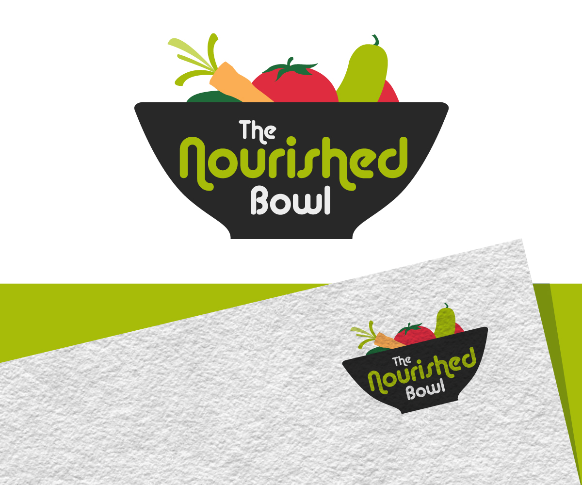 Colorful, Playful, Food Service Logo Design for The Nourished Bowl by ...