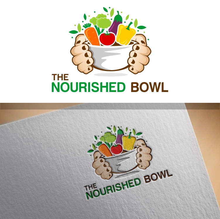 Colorful, Playful, Food Service Logo Design for The Nourished Bowl by ...