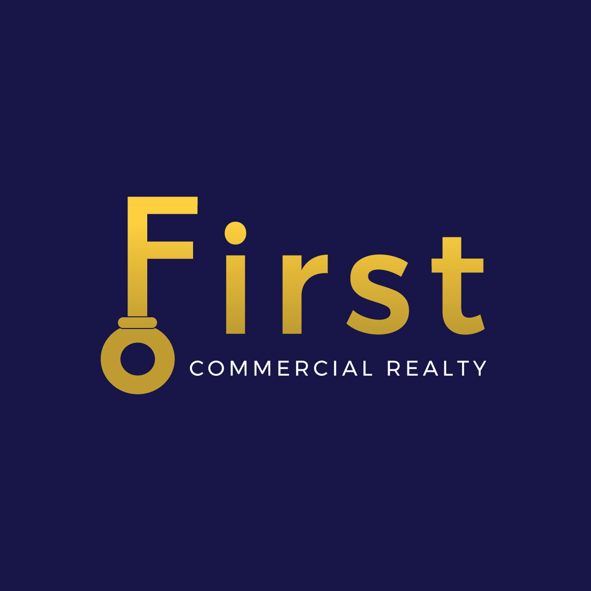 Professional, Masculine Logo Design for First Commercial Realty by ...