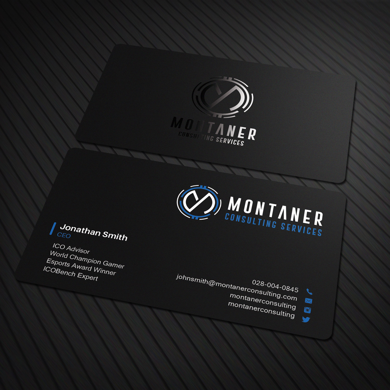 Bold, Serious, Management Consulting Business Card Design for a Company ...