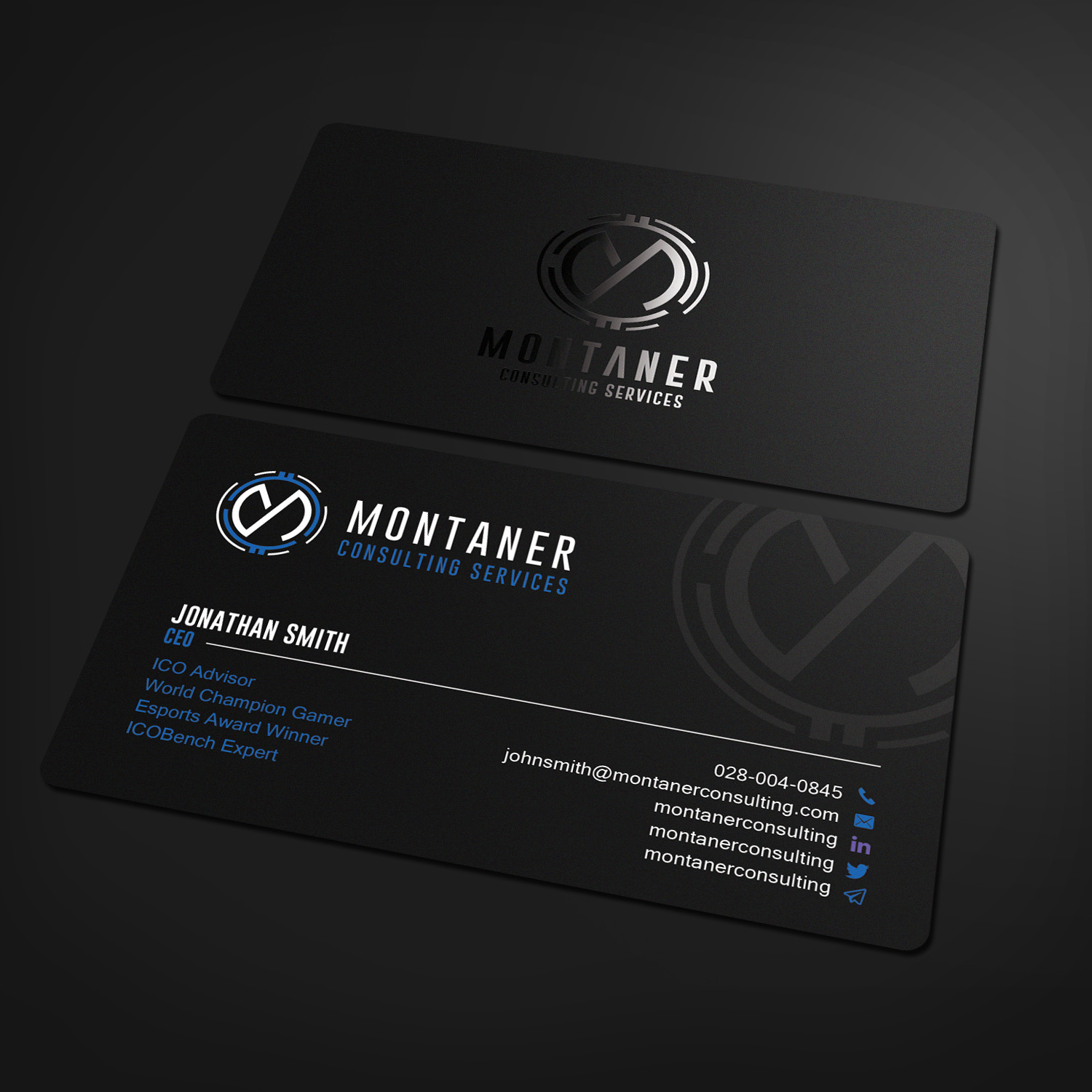 Bold, Serious, Management Consulting Business Card Design for a Company ...
