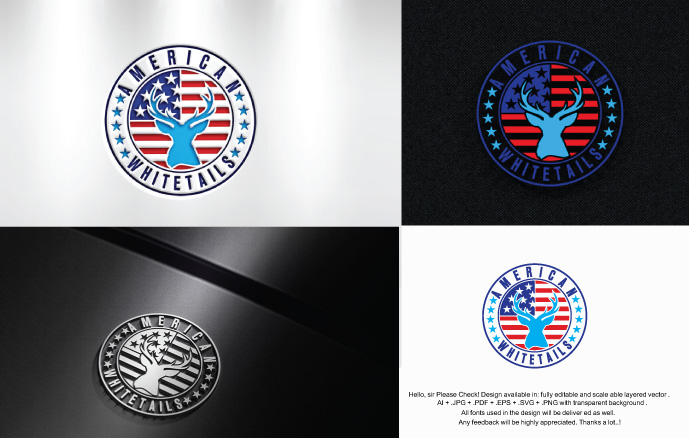 Logo Design for American Whitetails by logo solution | Design #19473112