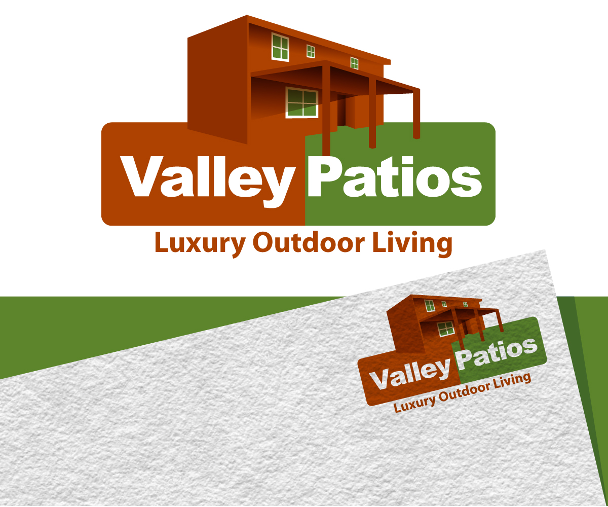 Modern, Professional Logo Design for Valley Patios (main heading ...