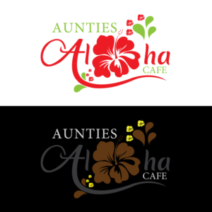 Aunties Aloha Cafe logo | 107 Logo Designs for Aunties Aloha Cafe