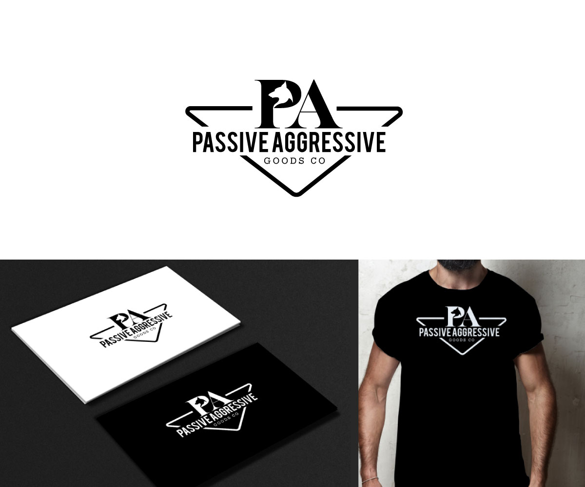 Upmarket, Serious, Clothing Logo Design for Passive Aggressive Goods Co ...