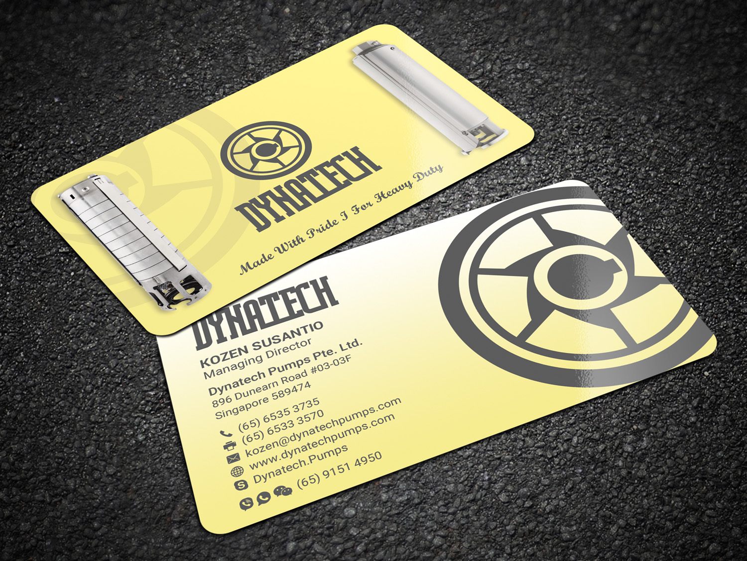 Serious, Professional, Manufacturing Business Card Design for Dynatech ...