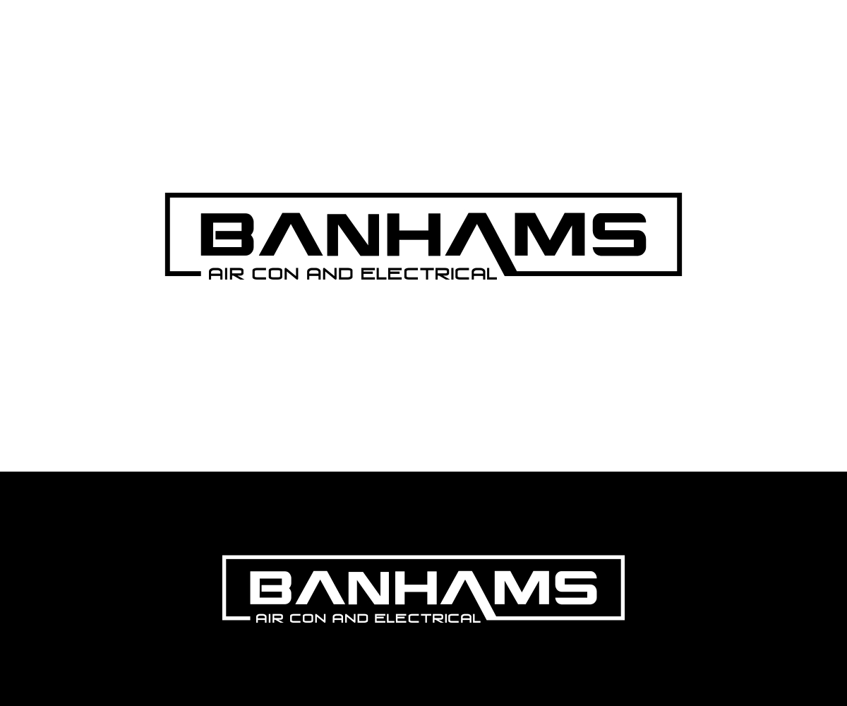 Bold, Modern, Electrician Logo Design for The Business name is Banhams ...