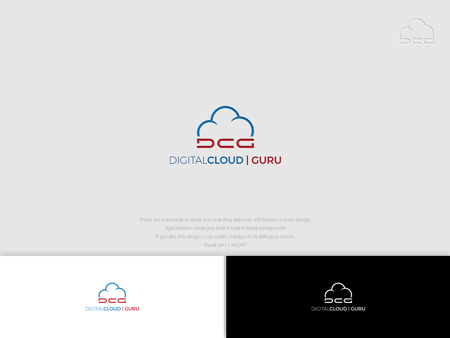 Modern, Upmarket, Information Technology Logo Design for The company name: Digital Cloud Guru by ...