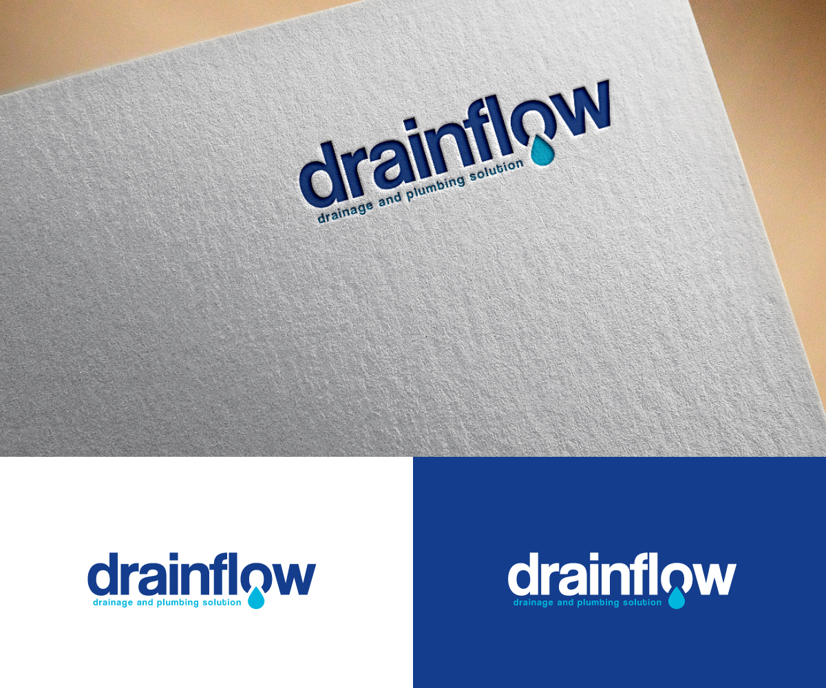 Bold, Serious, Plumbing Logo Design for Drainflow by ali indoproD ...
