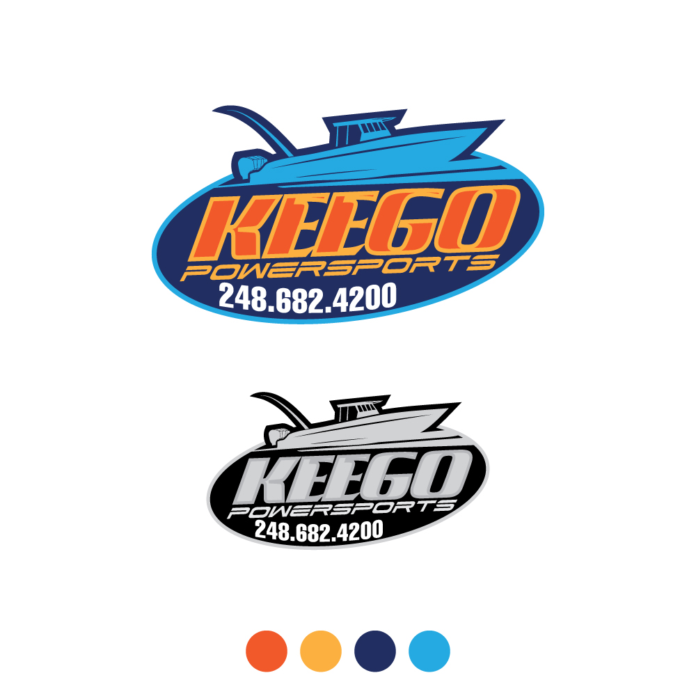 Elegant, Playful, Marine Logo Design for Keego Powersports (just the ...