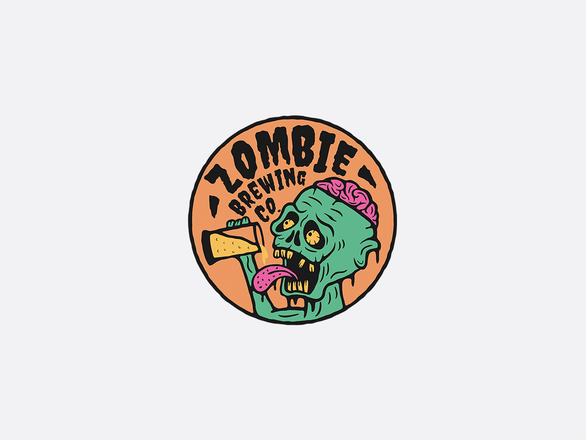 Bold, Modern, Craft Brewery Logo Design for Zombie Brewing Co. by ...