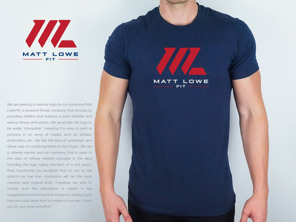 Serious, Modern Logo Design for Matt Lowe Fit can be worked in at the ...