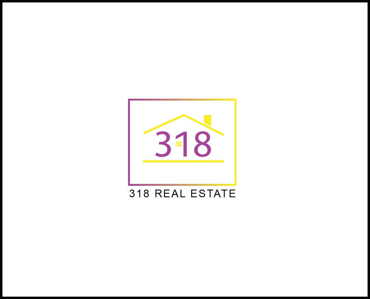 Elegant, Playful, Real Estate Logo Design for 318 Real Estate, Purple ...