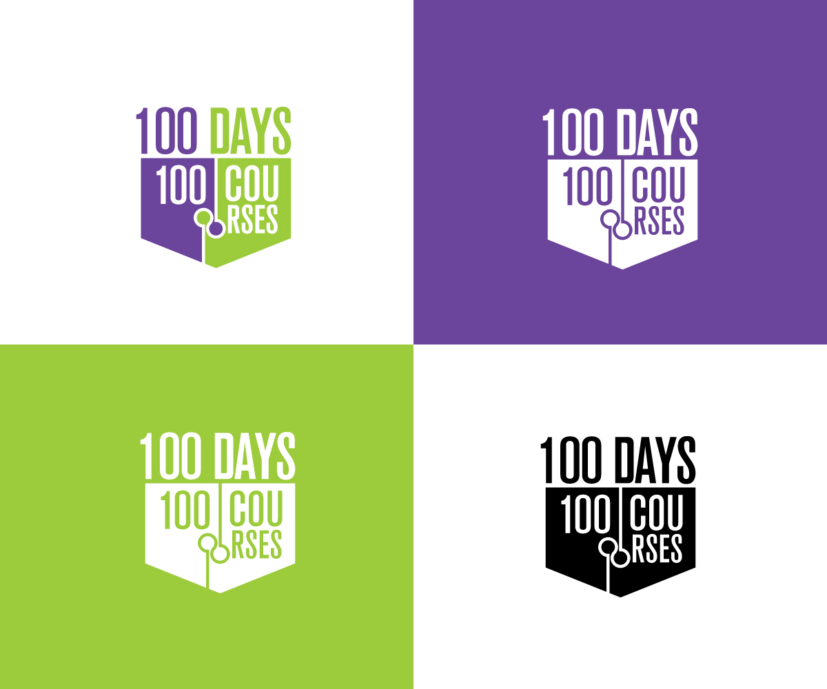 Bold, Playful Logo Design for 100 Days 100 Courses by Samuel paul ...