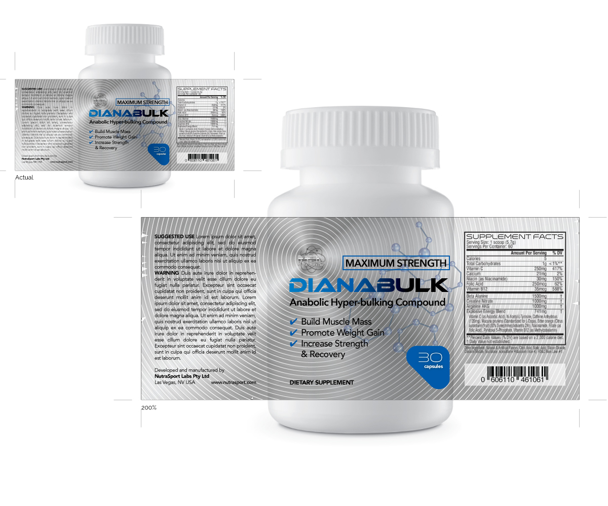 Serious, Masculine, Supplement Graphic Design for Nutraceutical ...