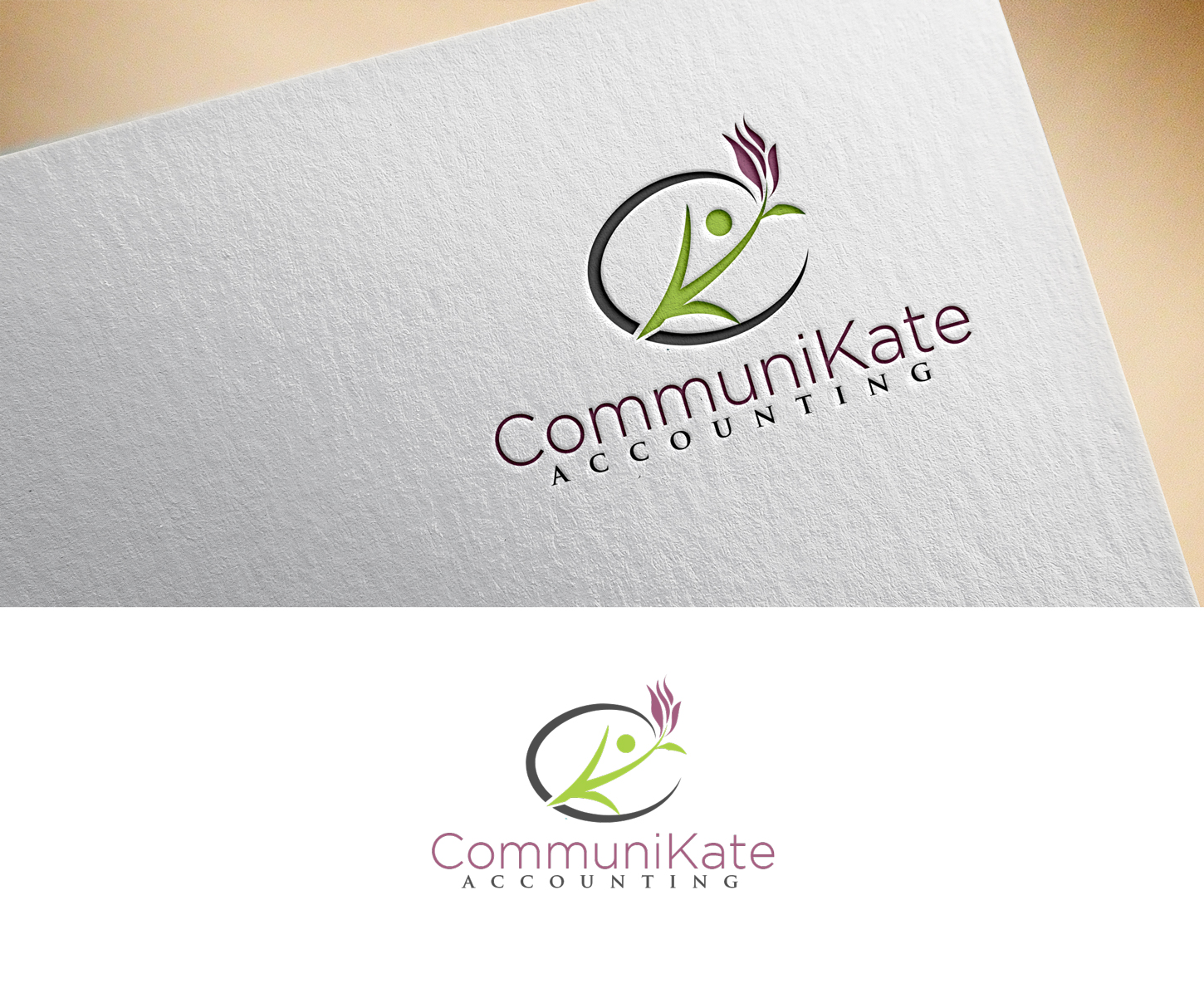 Feminine, Upmarket, Finance And Accounting Logo Design for CommuniKate ...